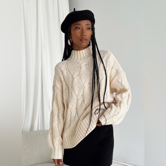 Princess Polly | Sweaters | Nwt Princess Polly Jendi Sweater Beige ...